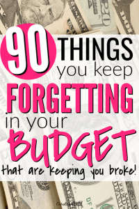 90+ Budget Categories That You're Forgetting About