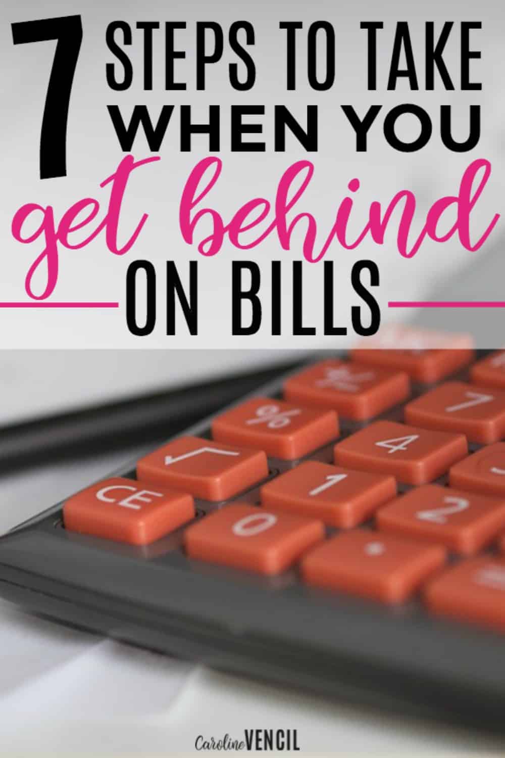 What Do You Do When You Get Behind on Bills