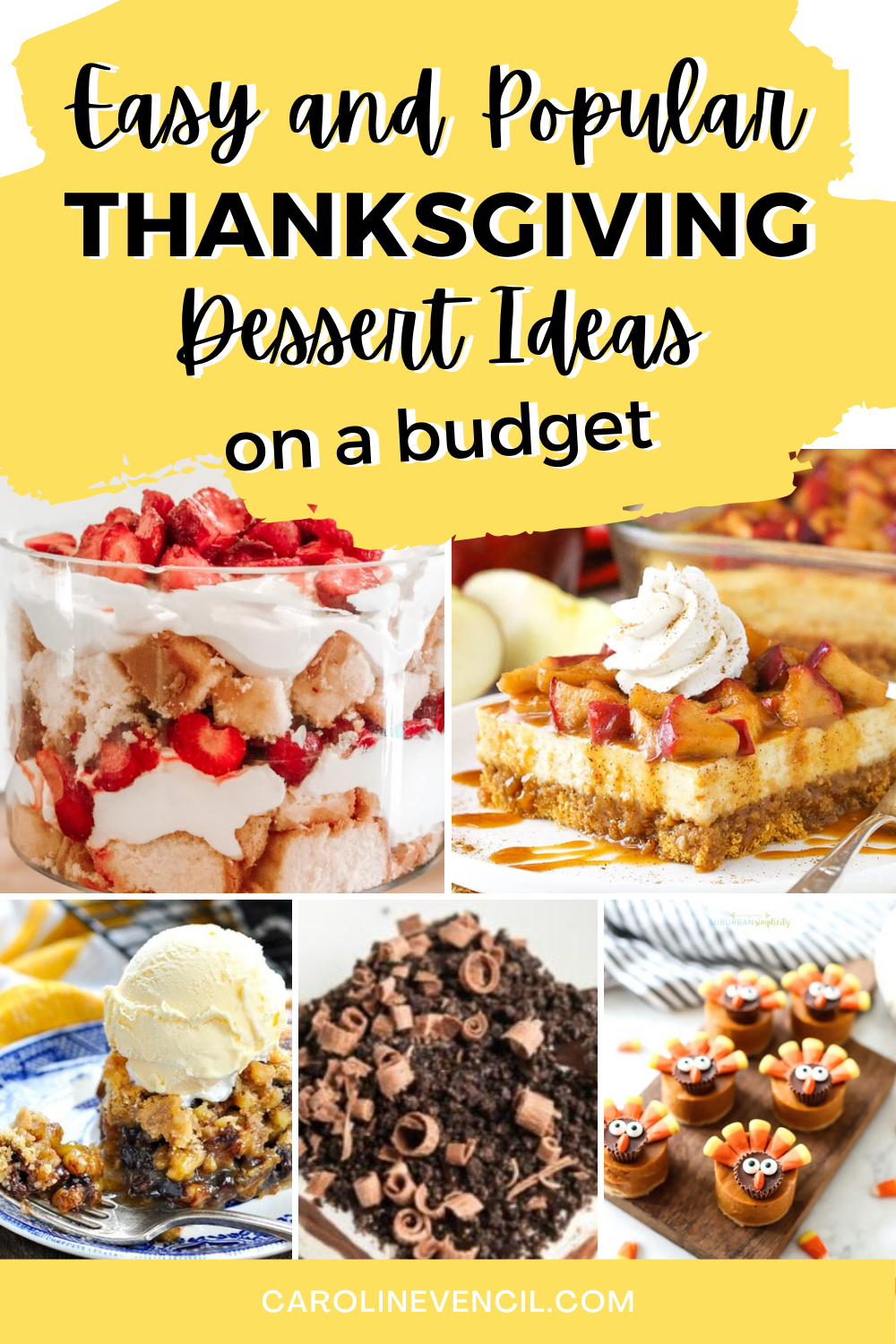 Budget Friendly Thanksgiving Dessert Ideas | Caroline Vencil